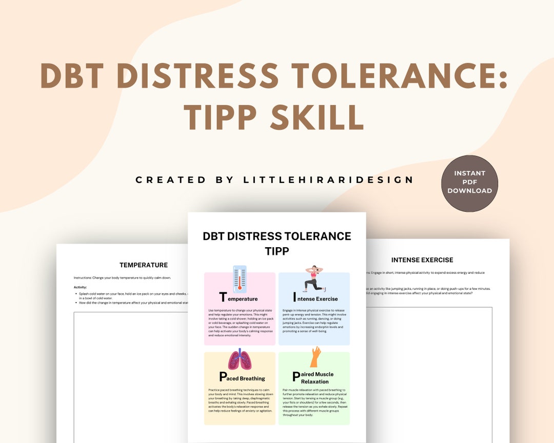 TIPP Skill to Reduce Extreme Distress or Emotional Arousal, DBT ...