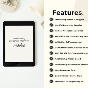 Disorganized Attachment Style Worksheets, Worksheets on Relationship ...