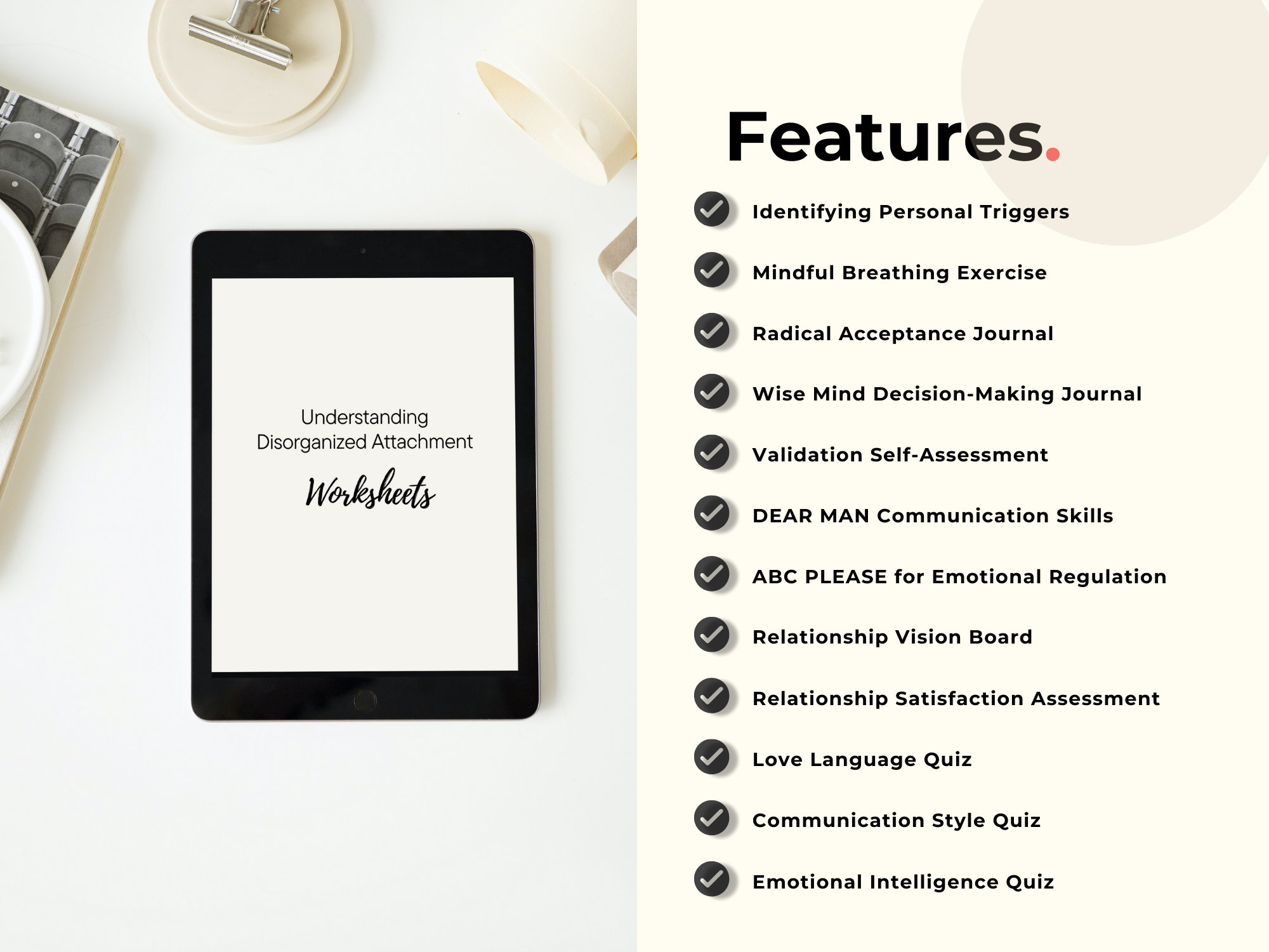 Disorganized Attachment Style Worksheets, Worksheets on Relationship ...