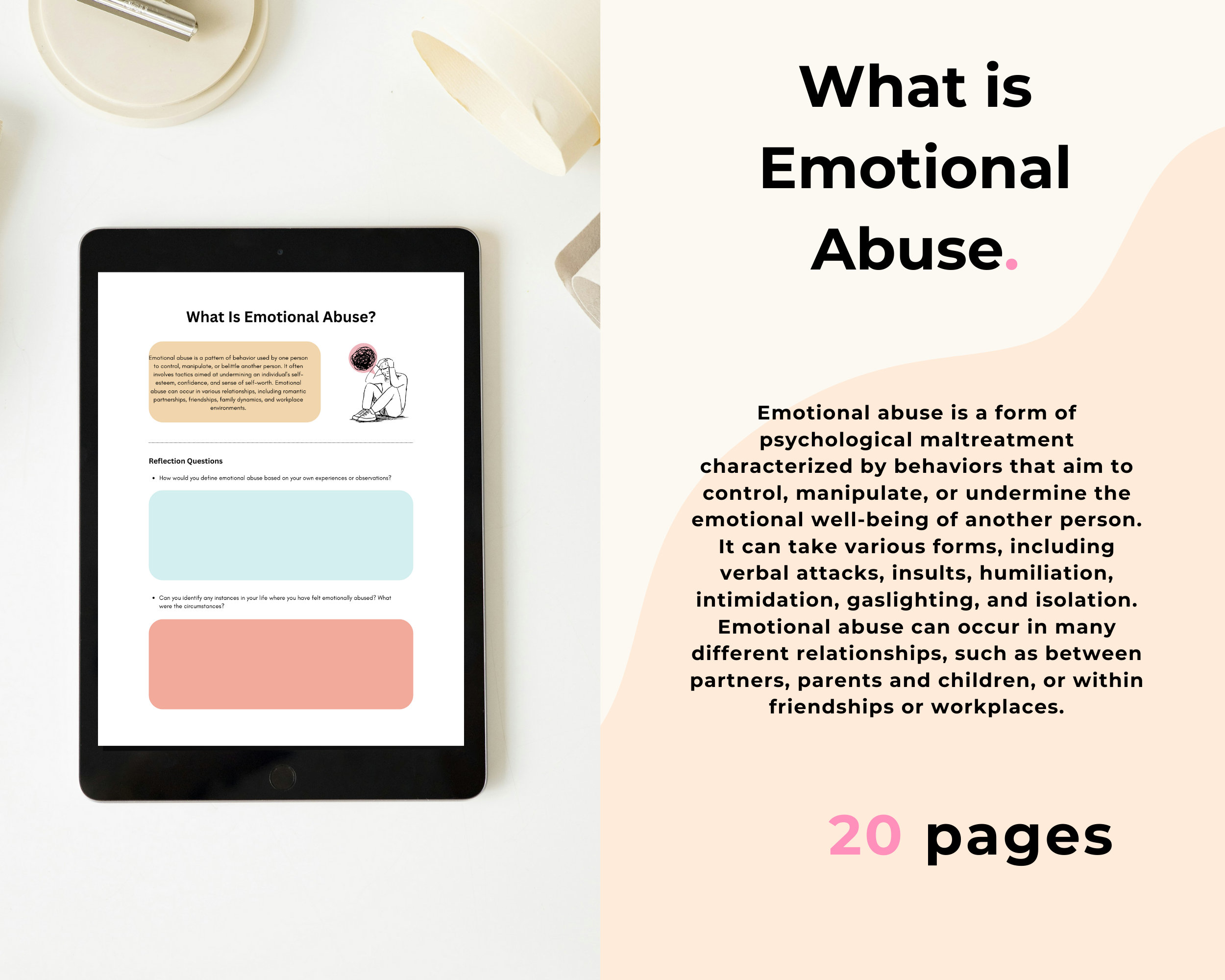Emotional Abuse Worksheets for Gaslighting and Manipulation in Toxic ...