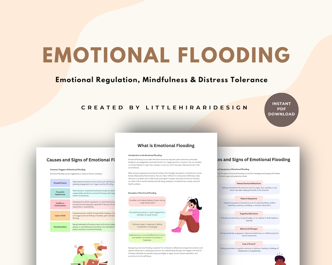 Emotional Flooding Worksheets for Managing Overwhelming Emotions ...