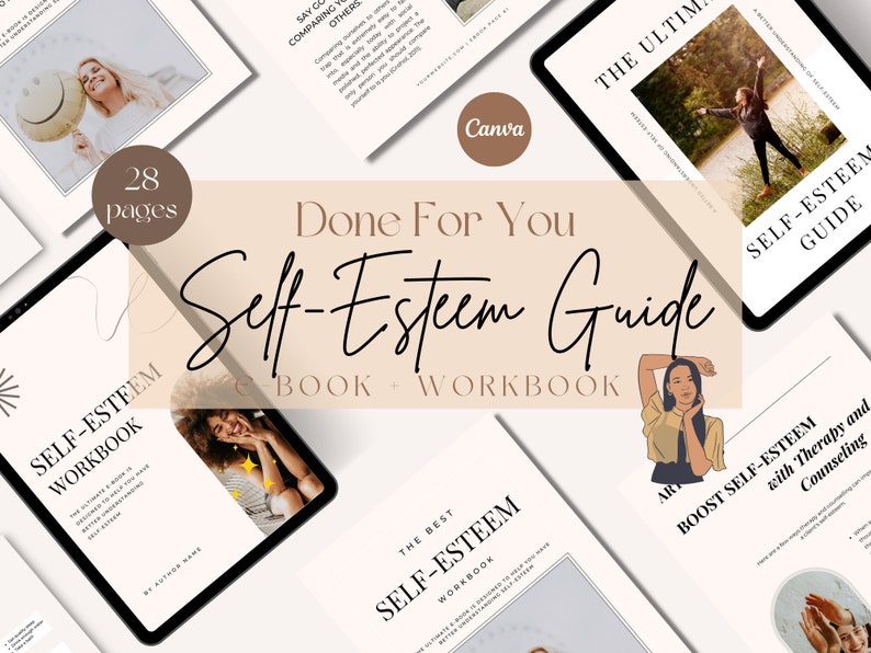 Self Esteem Coach Workbook Life Coaching Tools Brandable - Etsy