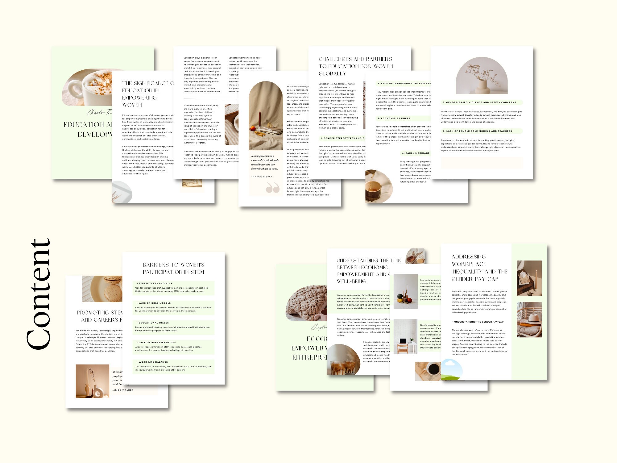 Women Empowerment Canva Workbook, Gender Equality, Done for You ...