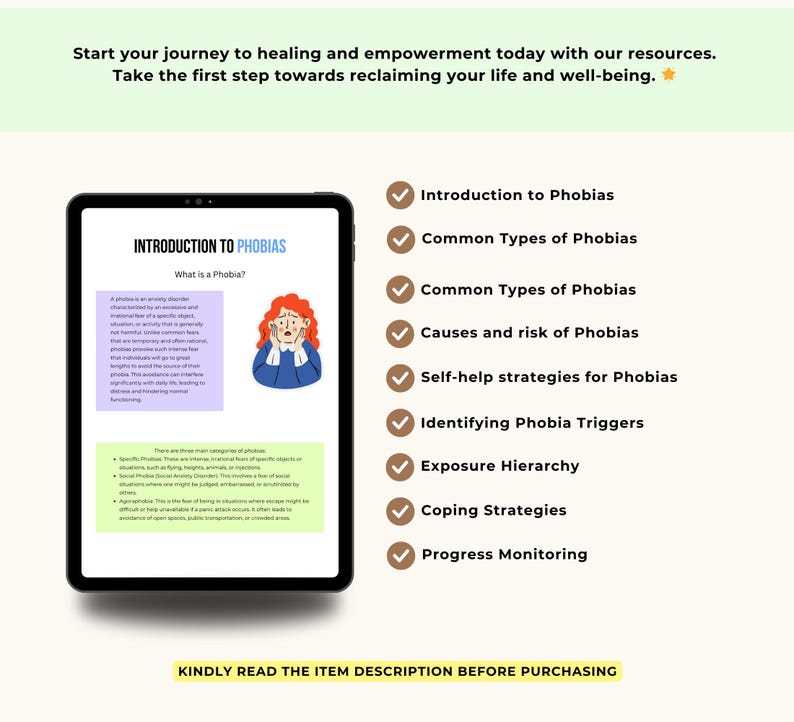 Phobia Worksheets, Psychoeducation for Specific Phobias, Animal Phobias ...