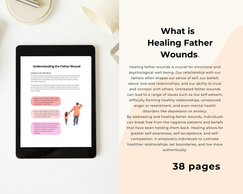 Healing Father Wounds, Reparenting Inner Child, Journal Prompts for ...