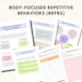 Body-focused Repetitive Behaviors Worksheets, Skin Picking Disorder ...