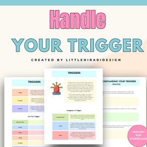 Understanding Trigger Worksheets for Trauma Therapy, PTSD, Thought ...