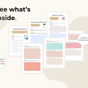 Emotional Abuse Worksheets for Gaslighting and Manipulation in Toxic ...