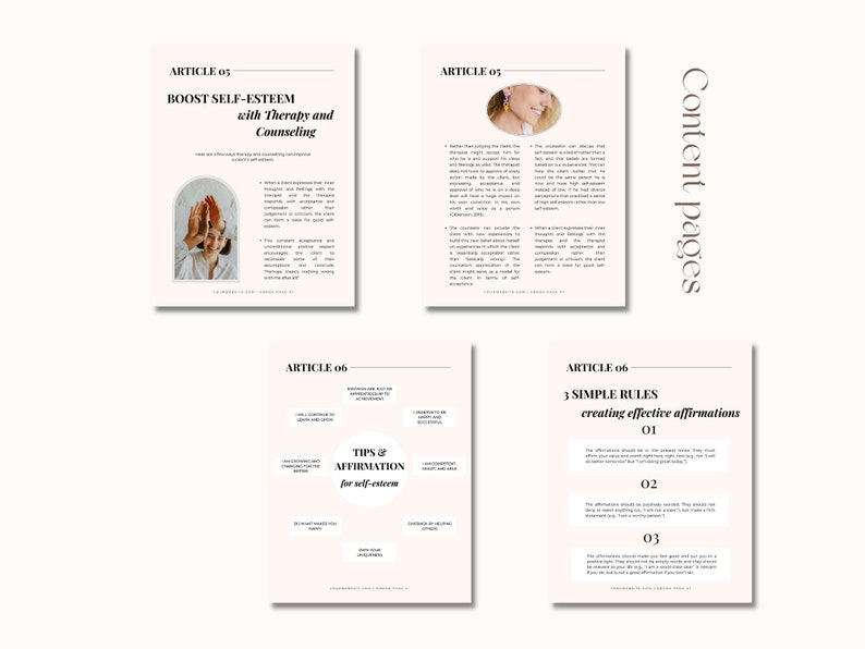 Self Esteem Coach Workbook Life Coaching Tools Brandable - Etsy