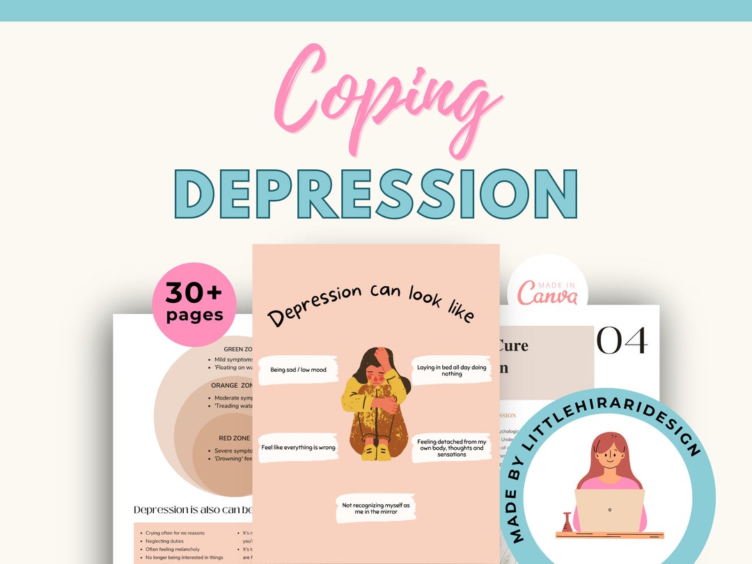 Depression Workbook Canva, Done for You Depression Ebook, Brandable ...
