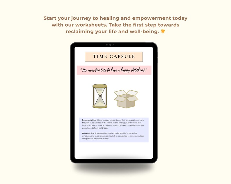 Time Capsule Healing Inner Child Trauma, Reparenting Inner Child ...