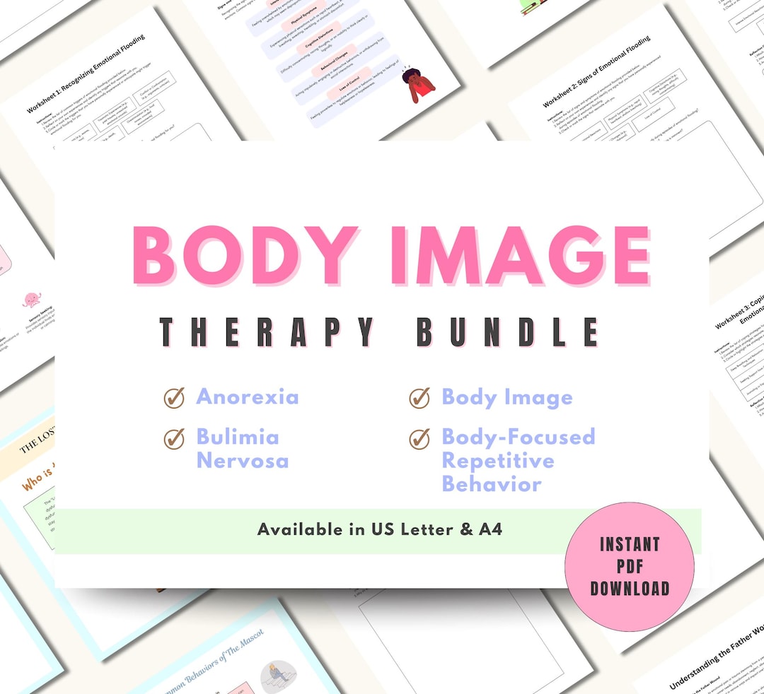 Body Image Worksheets for Teens and Adult, Body-focused Repetitive ...