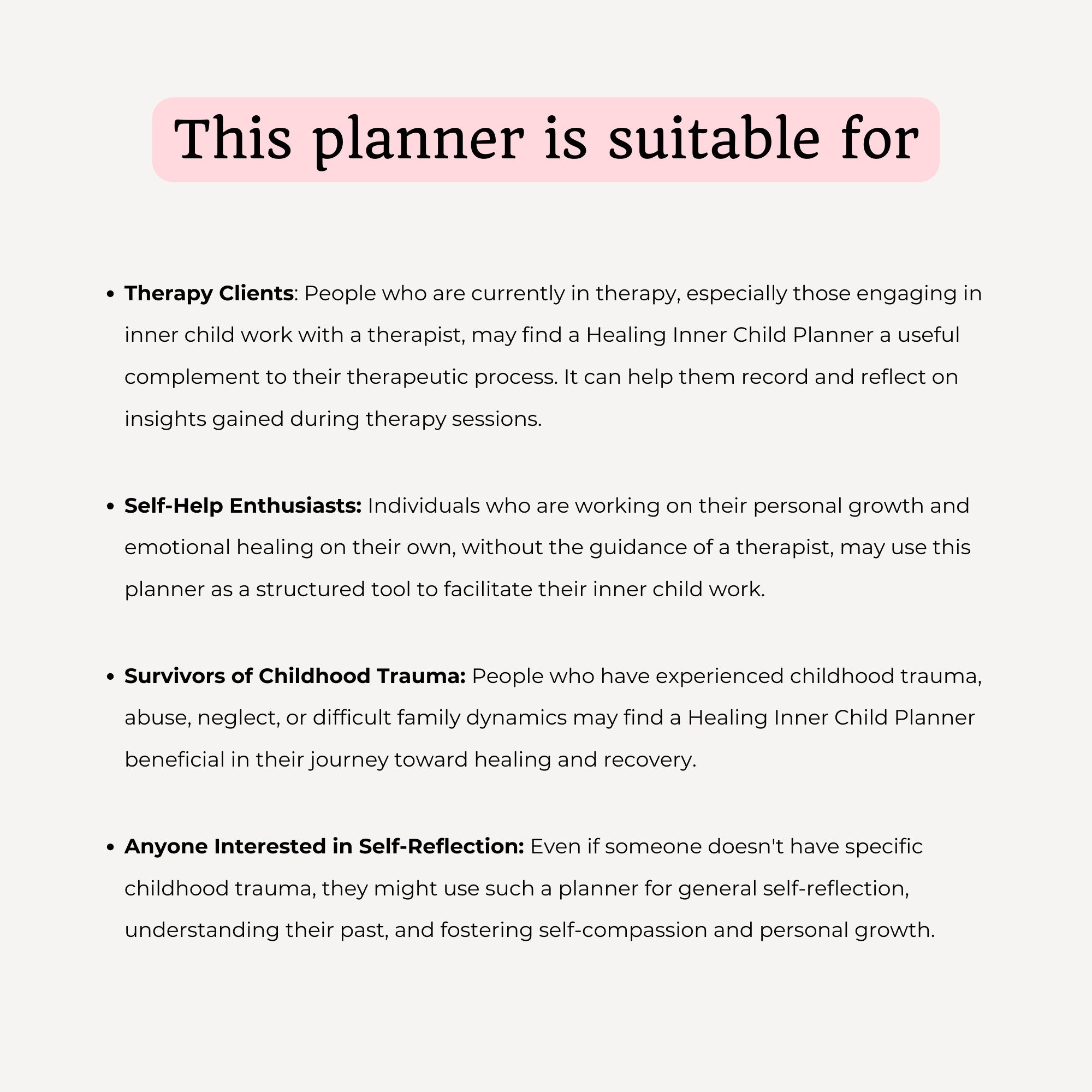 Healing Inner Child Wound Planner, Trauma Therapy Worksheets, Inner ...