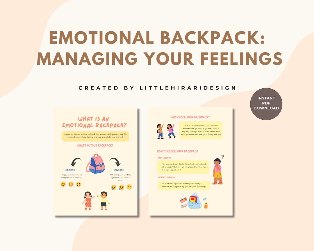 Emotional Backpack: Managing Feelings and Stress for Kids and Teens ...