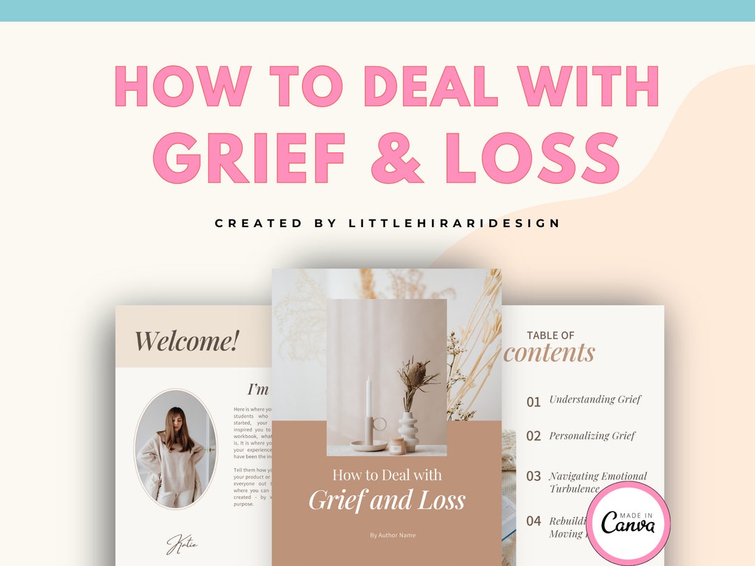 Grief and Loss Processing Workbook for Adults and Teens, Grief Therapy ...
