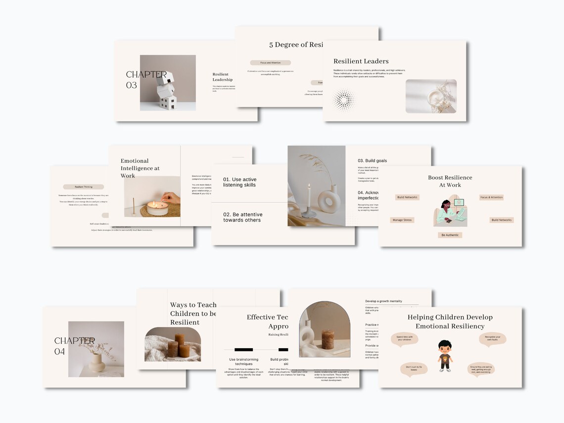 Resilience Slide Deck Template, Building Resilience Presentation Canva ...