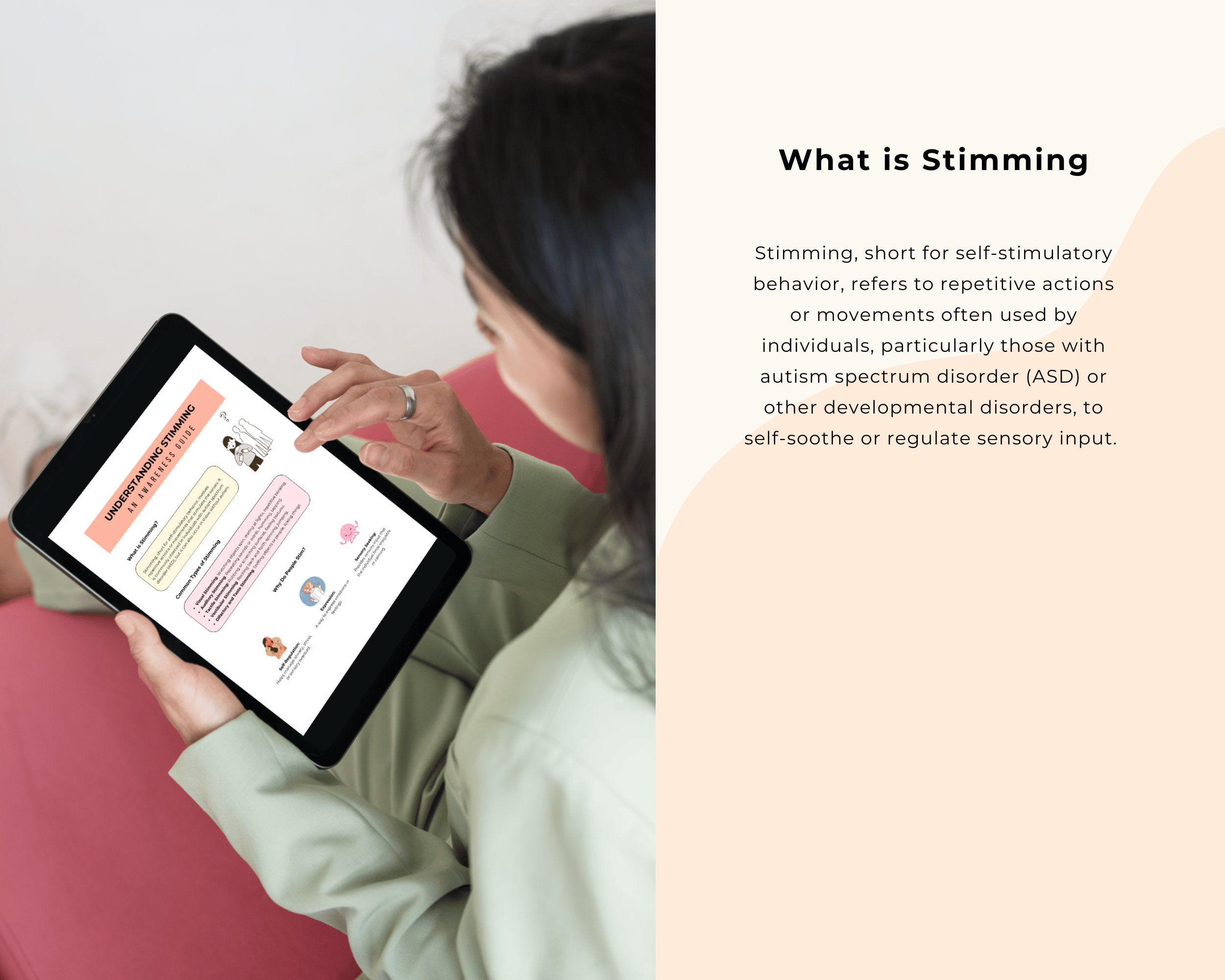 Stimming Behavior Worksheet, ADHD and Autism Education Tool, Emotional ...