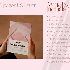 Client Goodbye Packet, Client Exit Canva Template, Client Offboarding ...