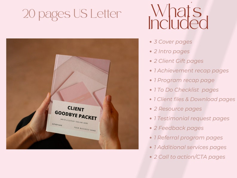 Client Goodbye Packet, Client Exit Canva Template, Client Offboarding ...