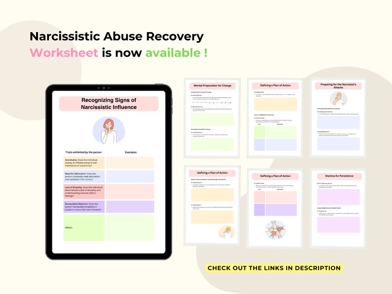 Narcissistic Abuse Recovery in Toxic Relationships Workbook, Gaslighting and Love Bombing, NPD ...