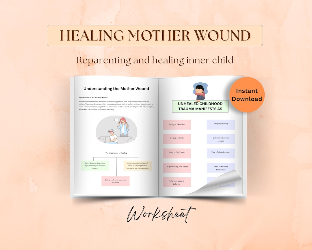Heal Mother Wound Worksheets, Mother Daughter Relationships, Heal ...