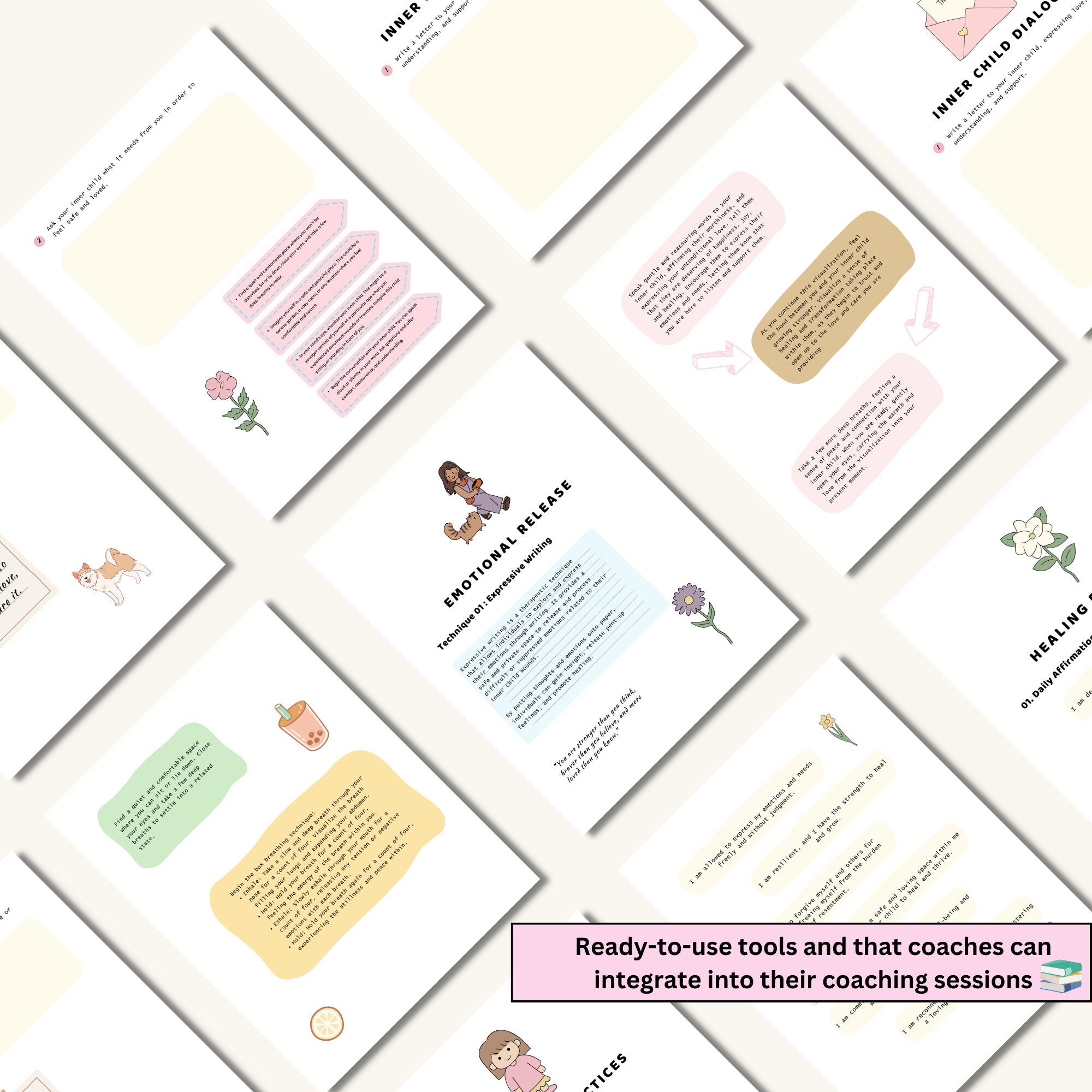 Inner Child Healing Therapy Workbook, Inner Childhood Wounds ...