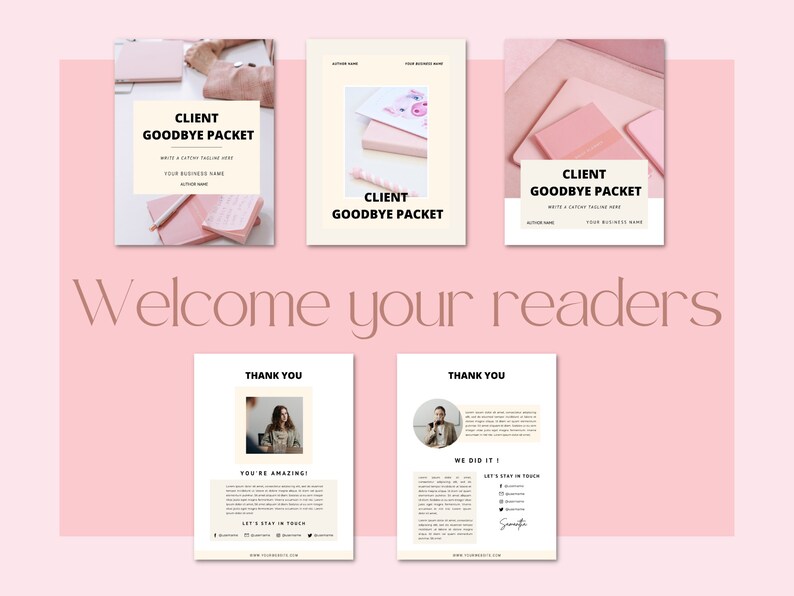 Client Goodbye Packet, Client Exit Canva Template, Client Offboarding ...