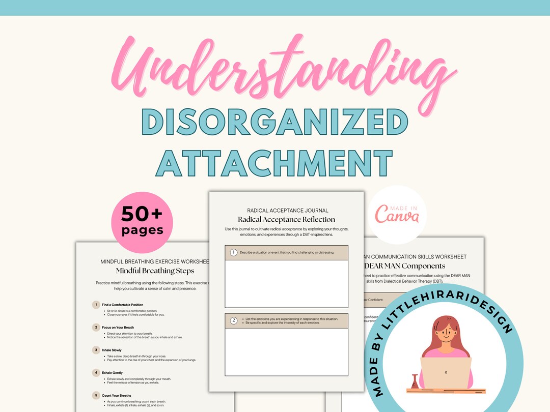 Disorganized Attachment Style Worksheets, Worksheets on Relationship ...