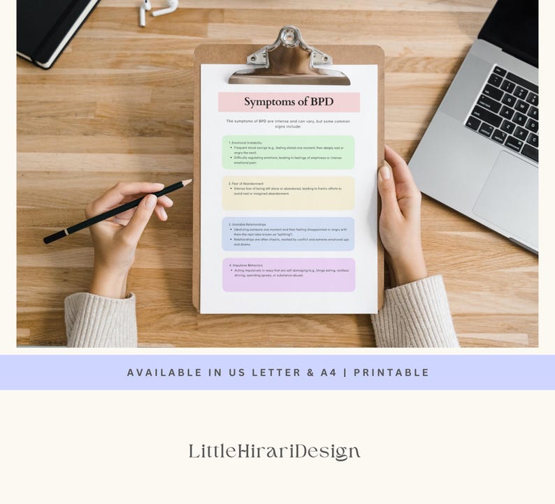 Borderline Personality Disorder DBT Worksheets, BPD Resources, Therapy ...