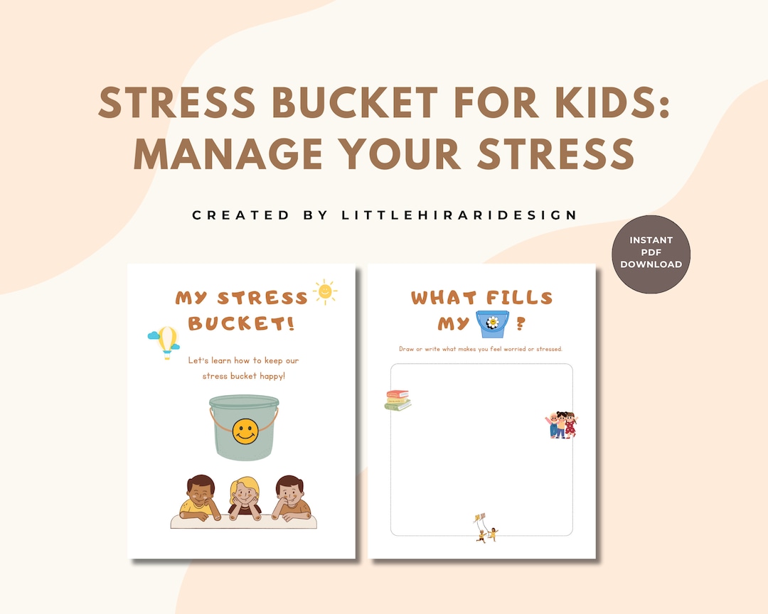 Stress Bucket for Kids and Teen to Manage Stress, Emotional Learning ...