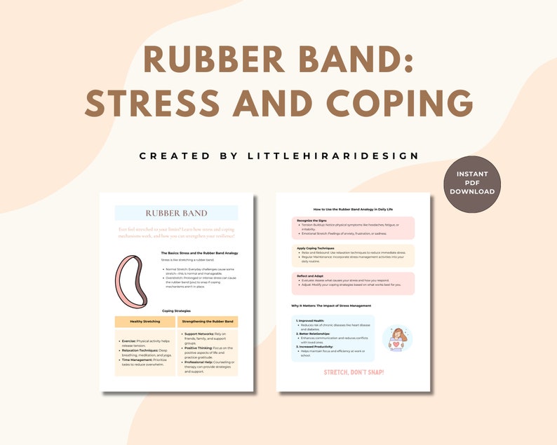 Rubber Band Analogy for Managing Stress and Burnout, Stress Management ...