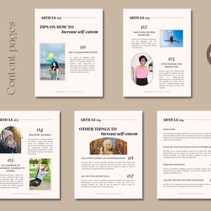 Self Esteem Coach Workbook, Life Coaching Tools, Brandable Coaching Resources, Lead Magnet ...