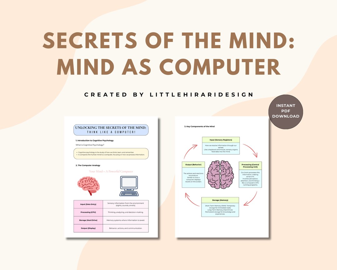 Secrets of the Mind: Thinking Like a Computer, Cognitive Psychology ...