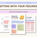 Sitting With Your Feelings Worksheets, Emotional Regulation Resource ...