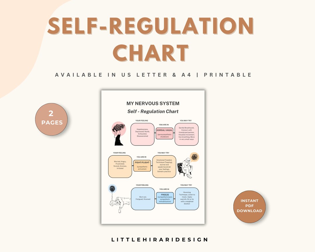 Nervous System Self-regulation, Emotional Regulation Visual Aid ...