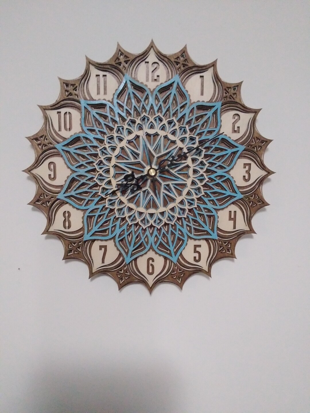 Lotus Inspired Wall Clock - Etsy