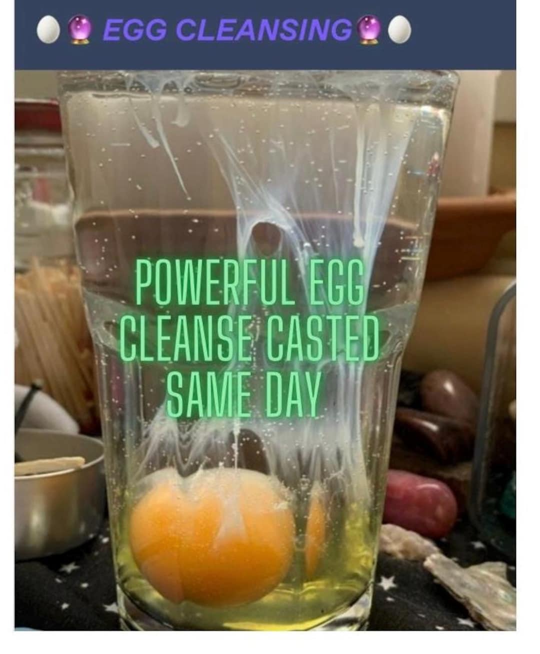 Limpia Egg Cleanse Ritual W Return to Sender - Etsy