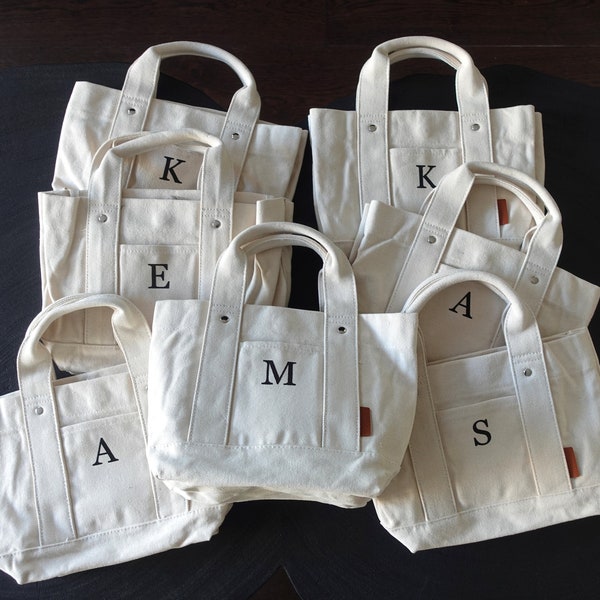 Personalized Mini Canvas Bag - Etsy