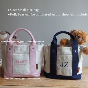 Personalized Mini Canvas Boat Tote Bag, Customized Bag, Canvas Handbag ...