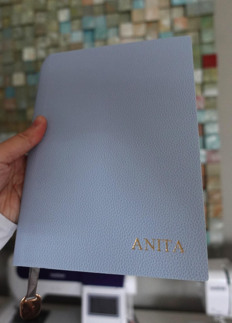 Personalized Notebook With Name, Minimalist, PU Leather Journal - Etsy ...