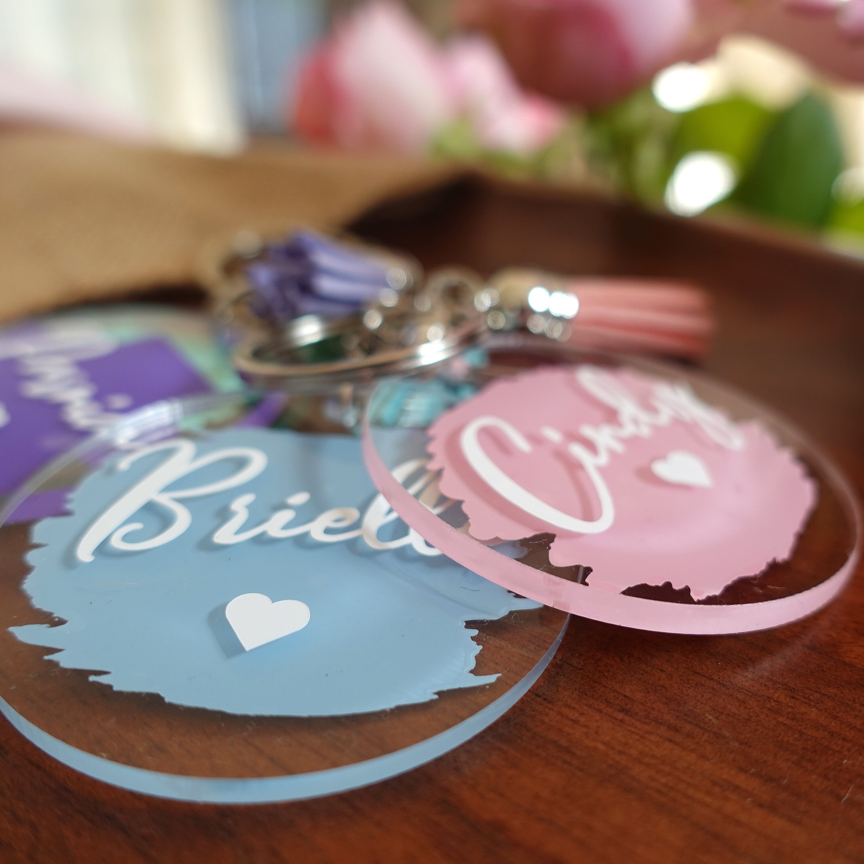 PERSONALISED Vinyl Acrylic Keyring/ Keyring / Letter Keyring | Etsy ...