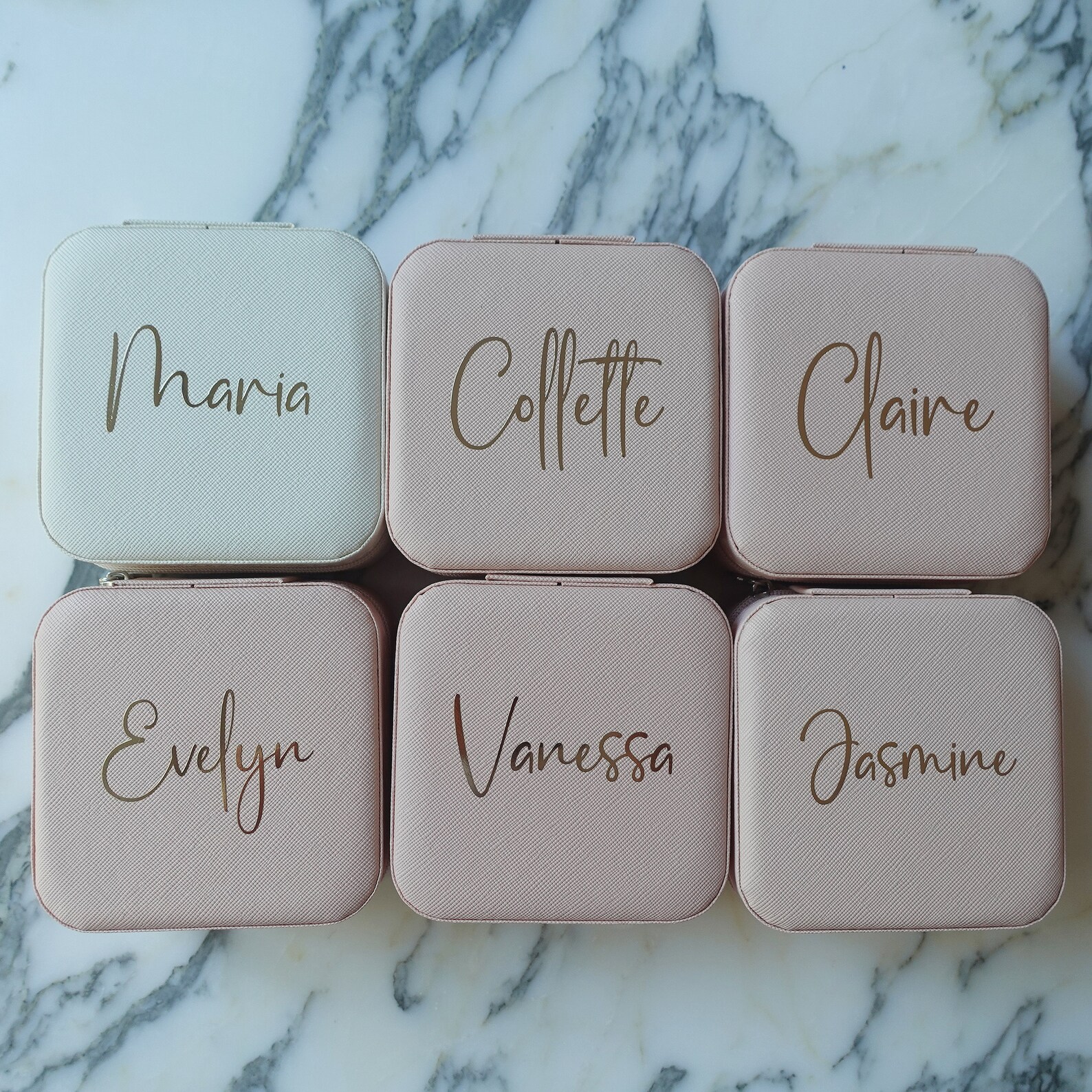 Personalized Jewelry Boxes Accessories Case Bridesmaid - Etsy