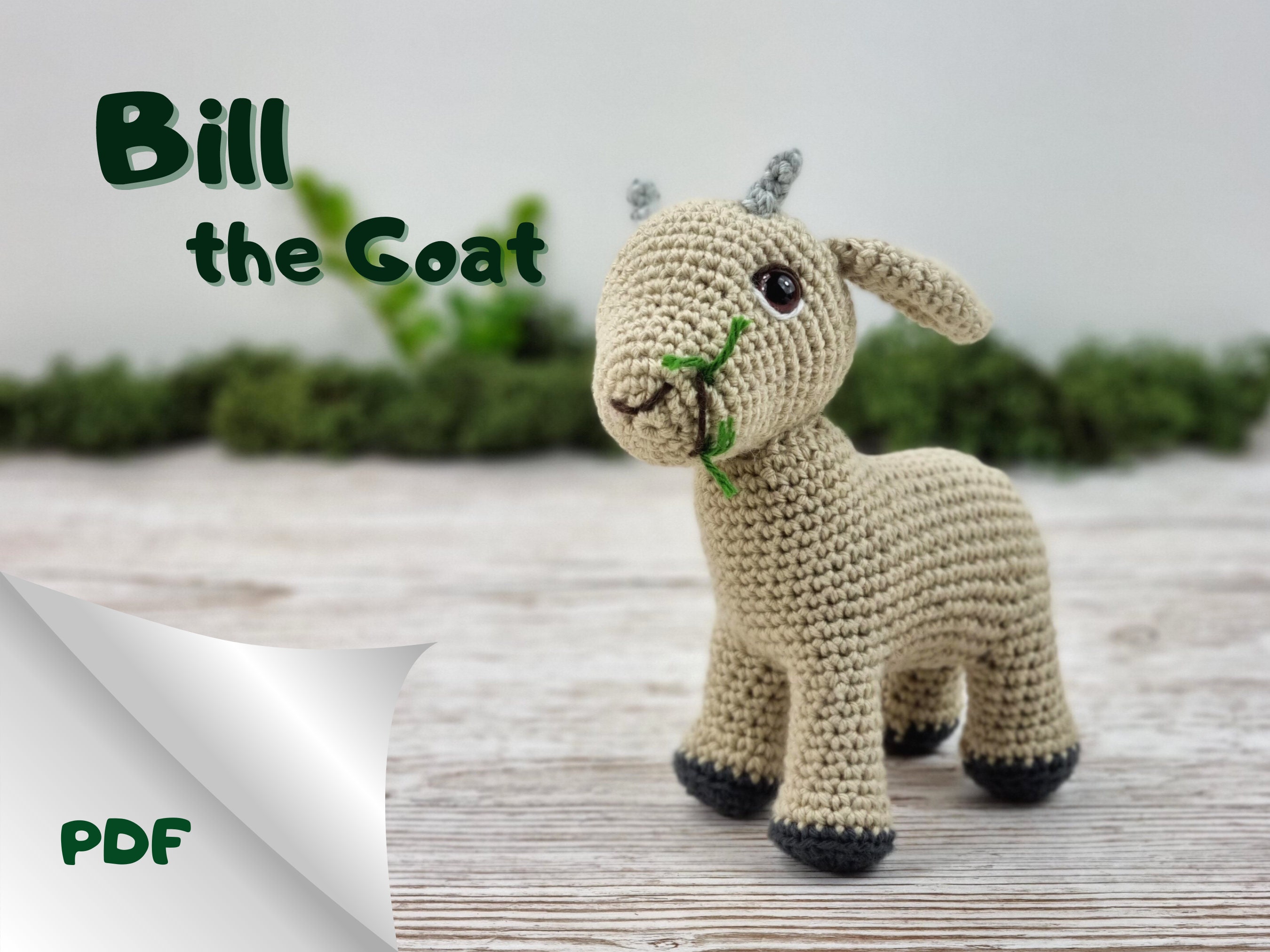 Goat Crochet Pattern Amigurumi Goat PDF Download Crochet - Etsy Canada