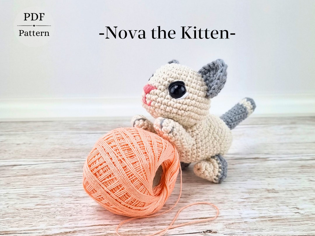 Crochet Kitten Amigurumi Pattern: Playful Cat (PDF Pattern) - Etsy