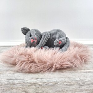 Cat Crochet Pattern, Amigurumi Cat, Crochet Sleeping Cat, Amigurumi Toy ...