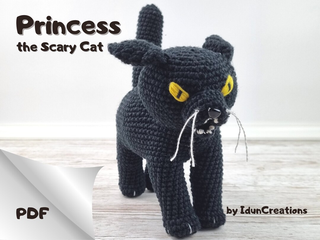 Crochet Scary Cat Angry Cat Amigurumi Crochet Pattern - Etsy