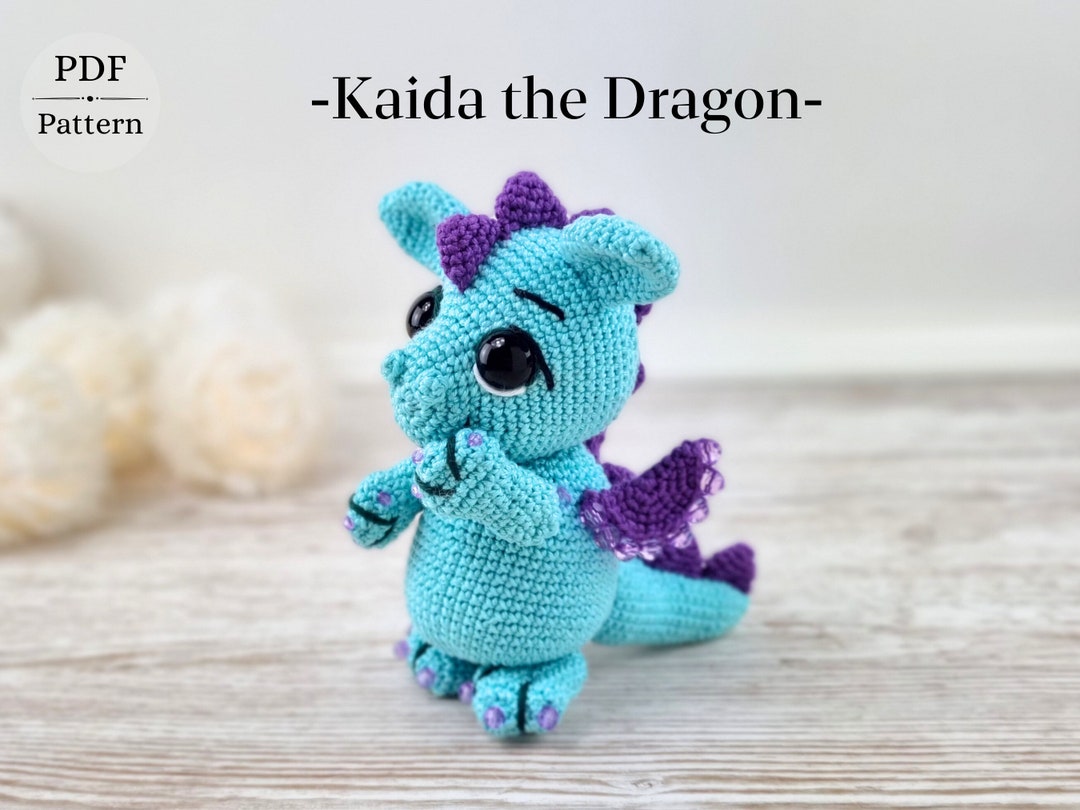 Amigurumi Dragon, Fantasy Monster, Crochet Dragon, Mythtical Creature ...