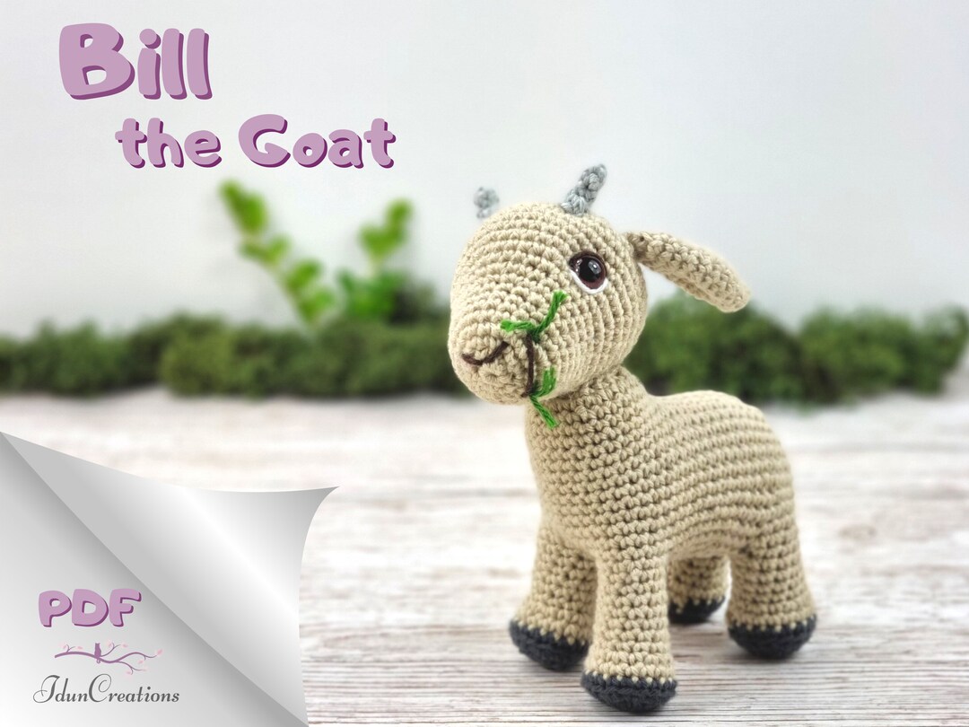 Goat Crochet Pattern Amigurumi Goat PDF Download Crochet - Etsy
