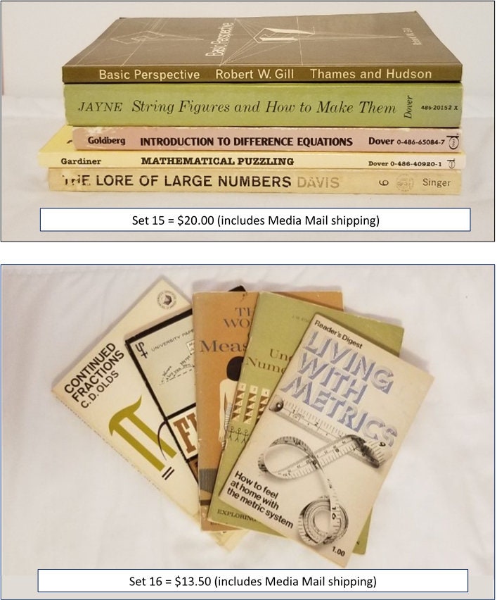 Vintage Math Books - Etsy