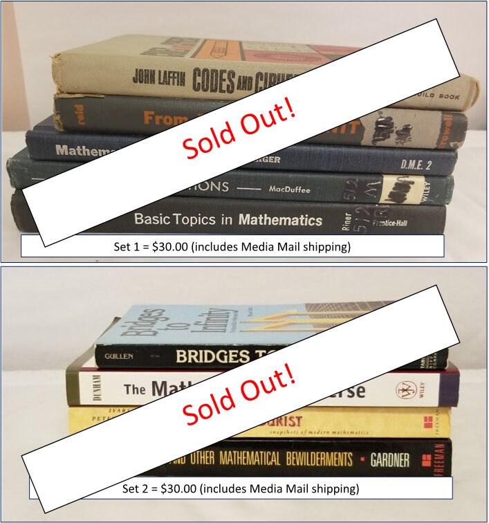 Vintage Math Books - Etsy